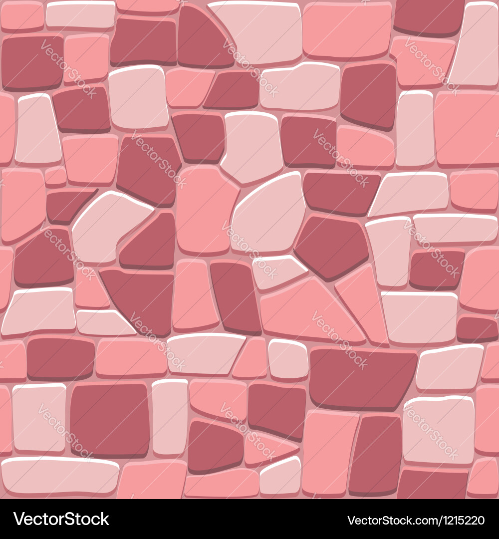 Stone wall background in seamless format Vector Image