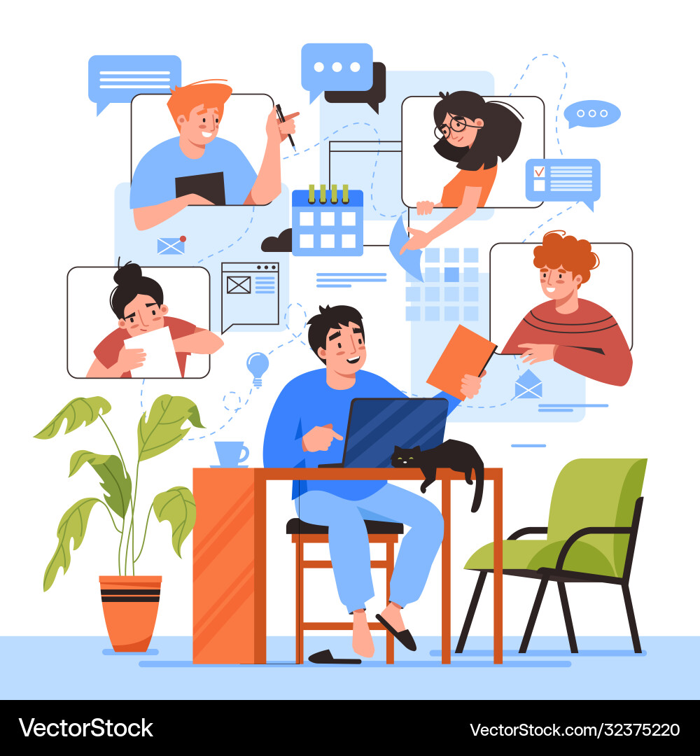 Virtual Office Vector Images (over 17,000)
