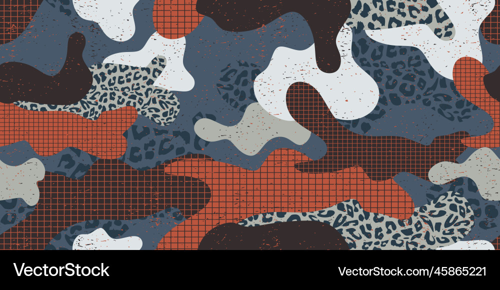 Abstract Camouflage Pattern Royalty Free Vector Image