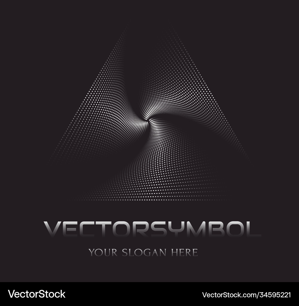 Abstract symbol optical illusion Royalty Free Vector Image