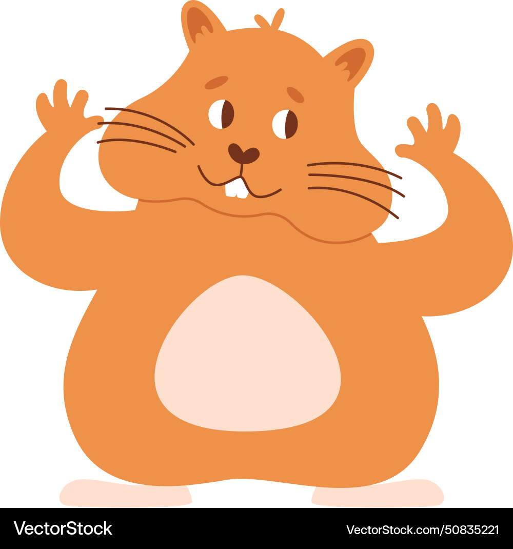 Dancing hamster pet Royalty Free Vector Image - VectorStock