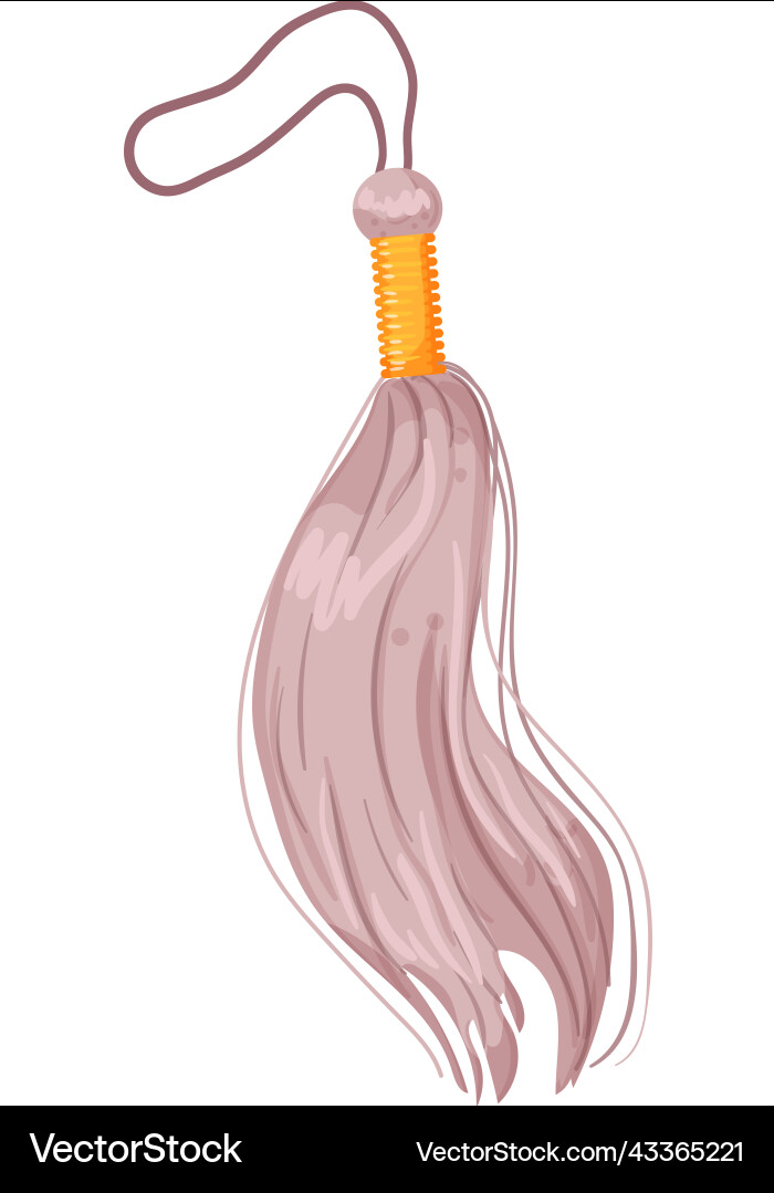 Decorative tassel rope cartoon Royalty Free Vector Image