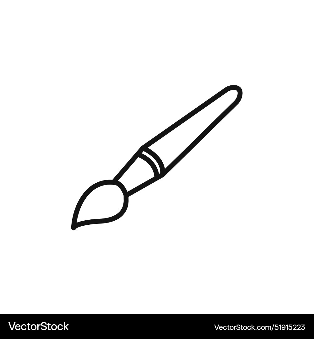 Paint brush icon set collection for web Royalty Free Vector