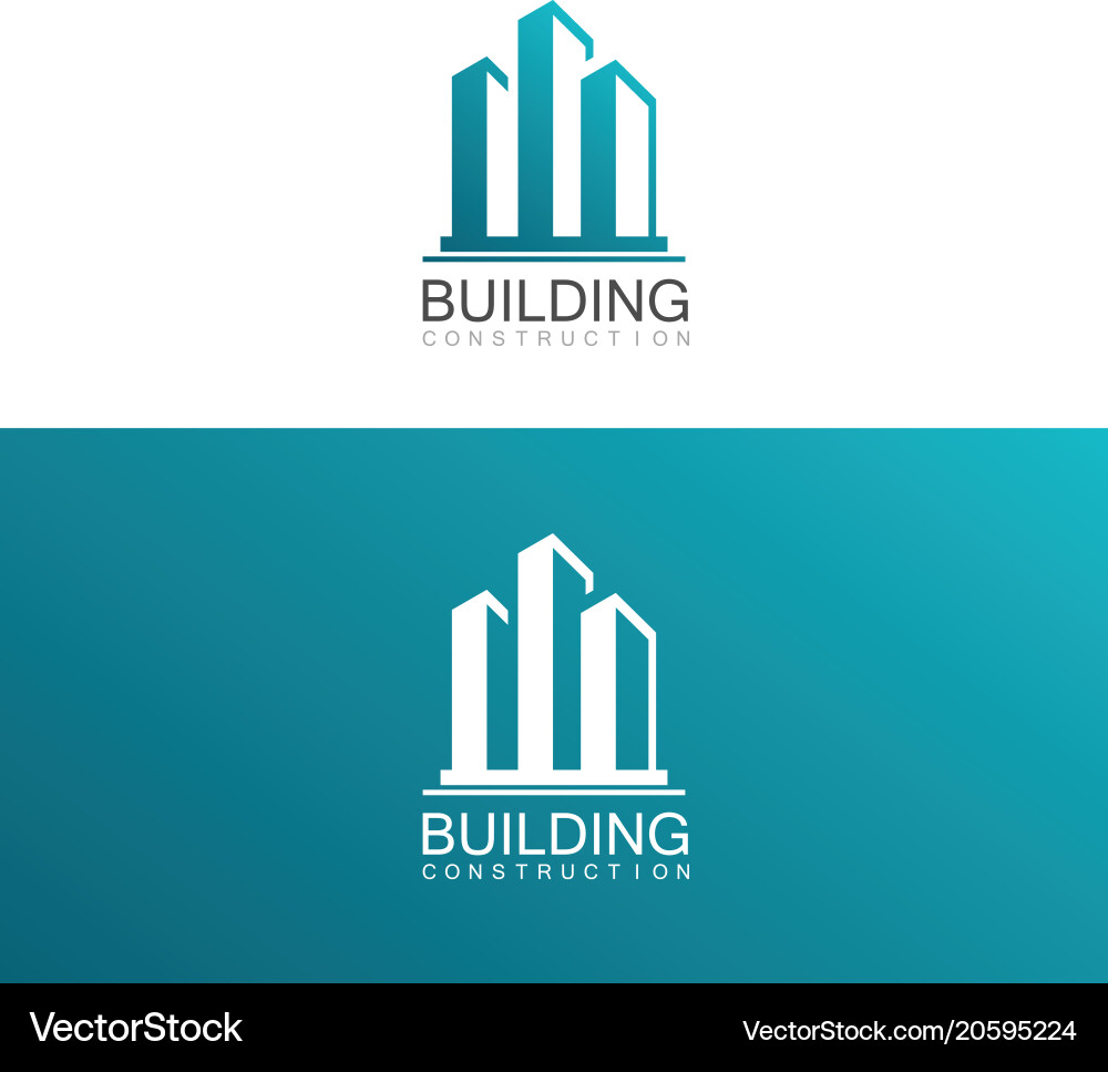 Building construction logo Royalty Free Vector Image