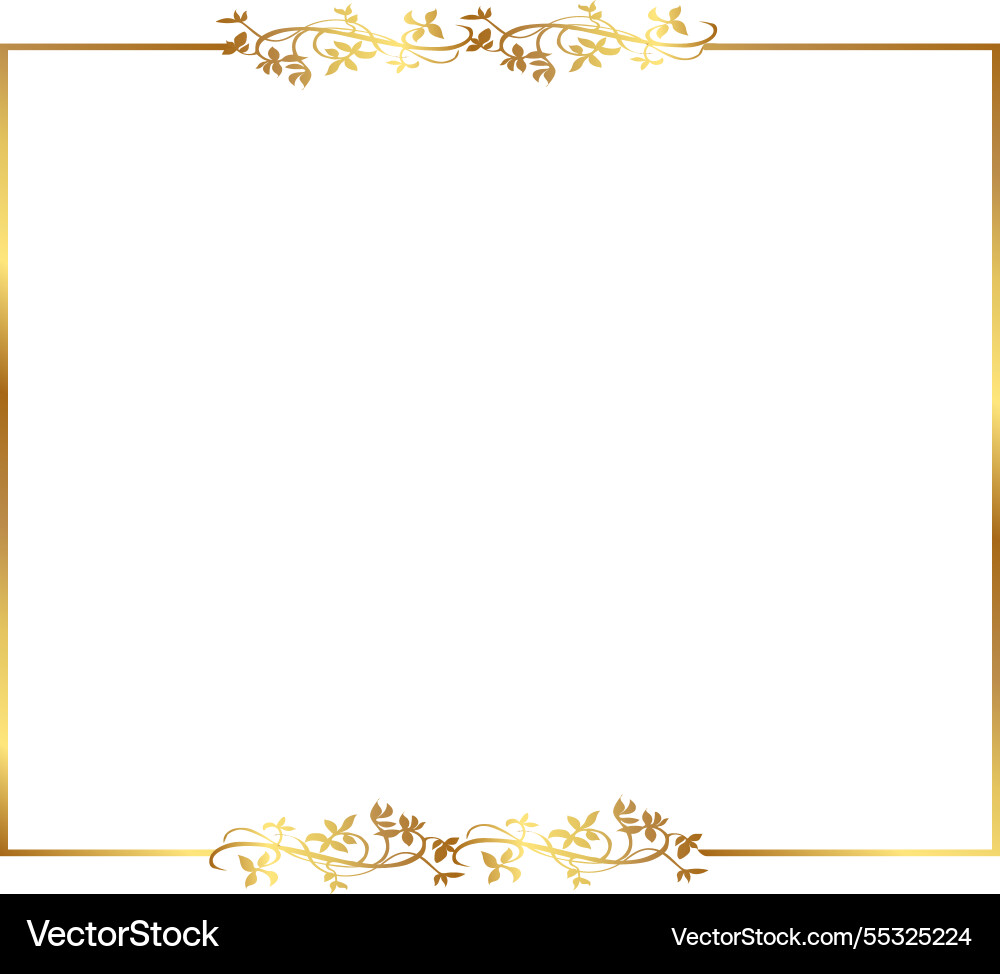 Gold border frame (55325224) – Free Vector | VectorStock
