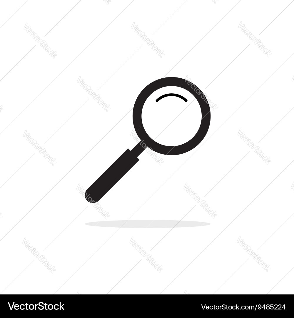 Magnifying glass icon magnifier zoom Royalty Free Vector