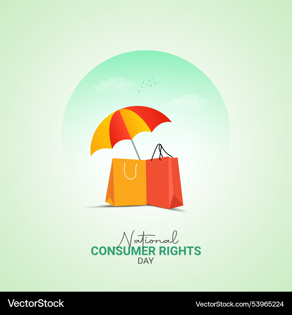National consumer rights day Royalty Free Vector Image
