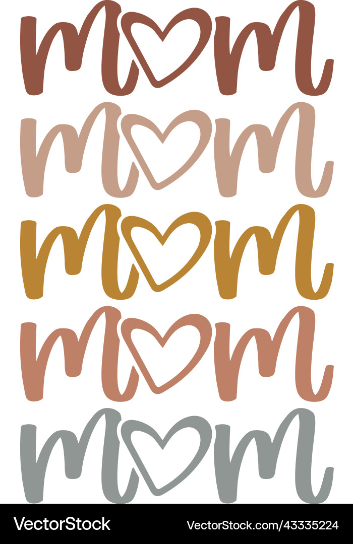 Retro vintage mom Royalty Free Vector Image - VectorStock