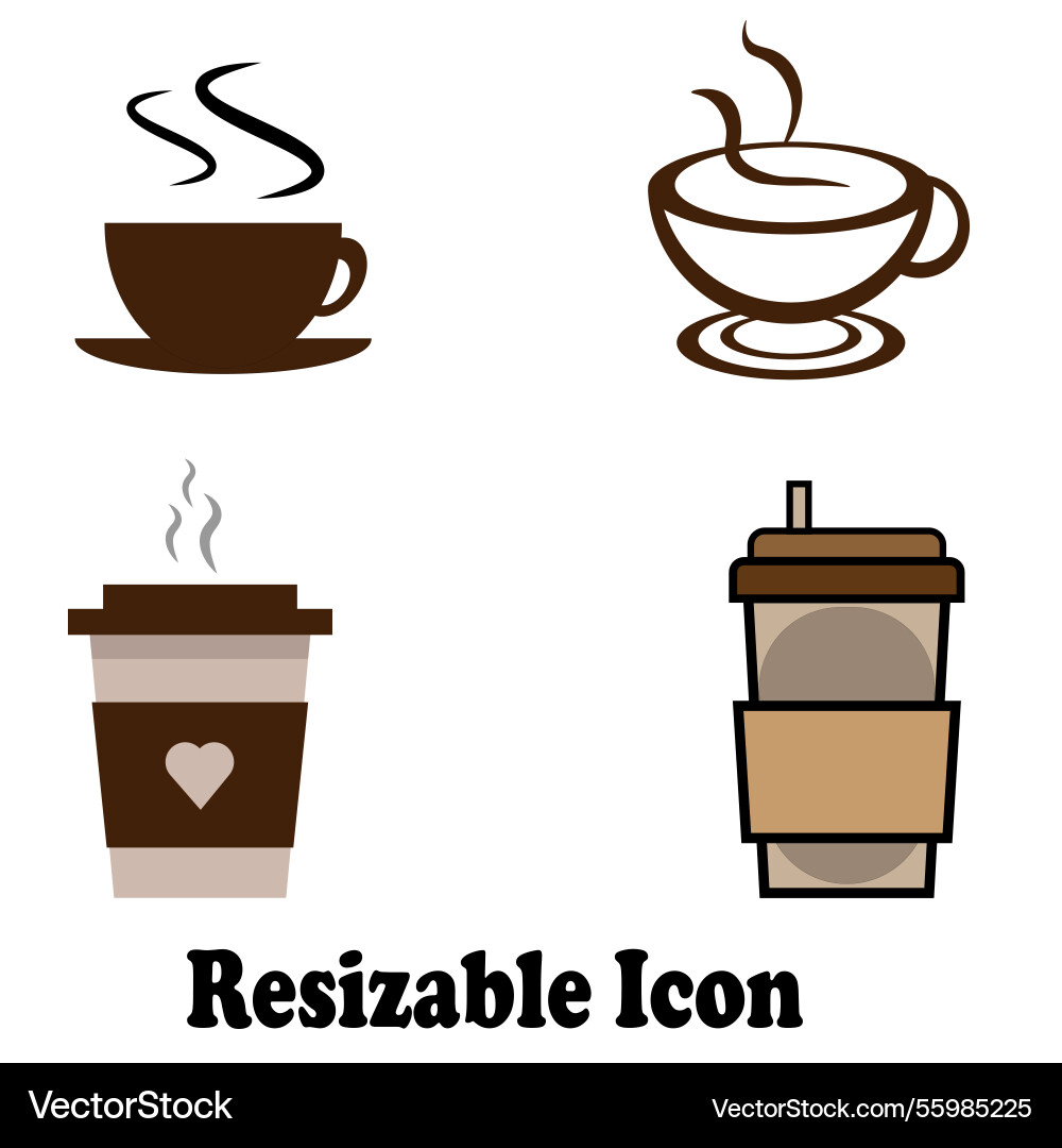 Coffee cup disposable Royalty Free Vector Image