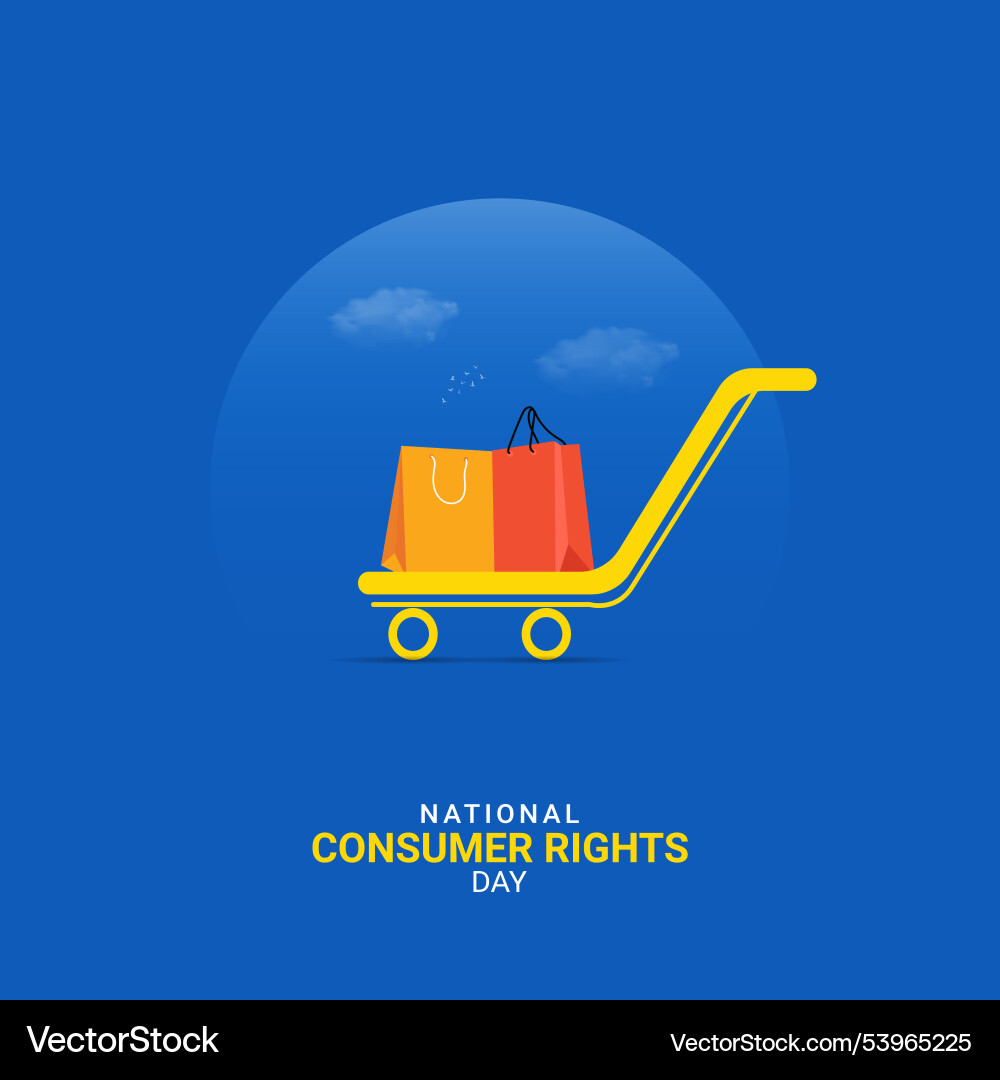 National consumer rights day Royalty Free Vector Image