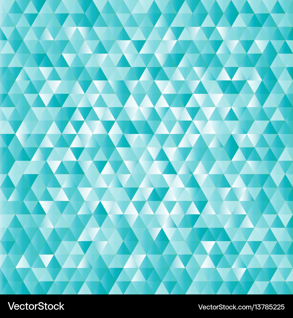 Turquoise abstract triangles background Royalty Free Vector