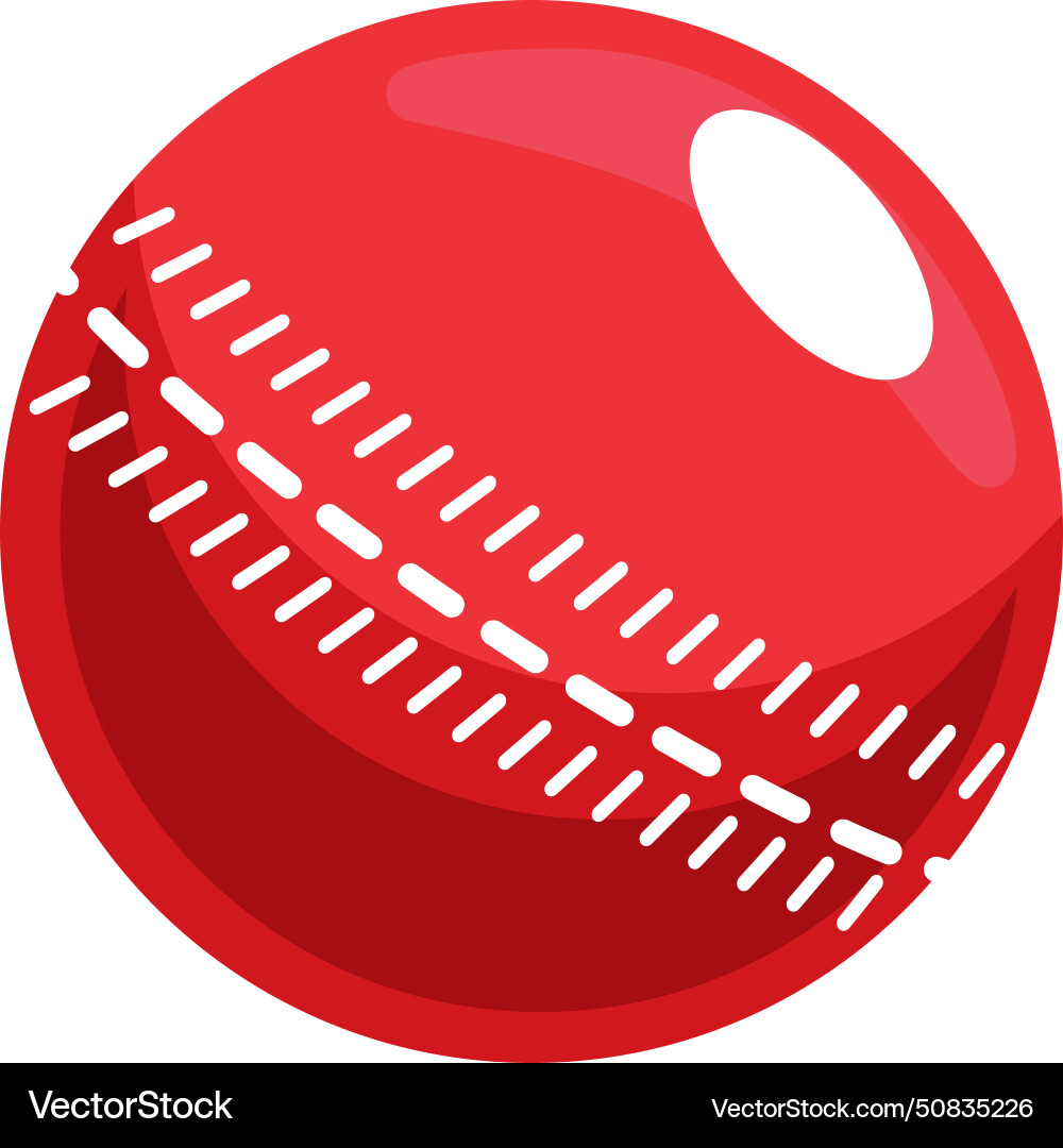 Cricket ball equipment Royalty Free Vector Image