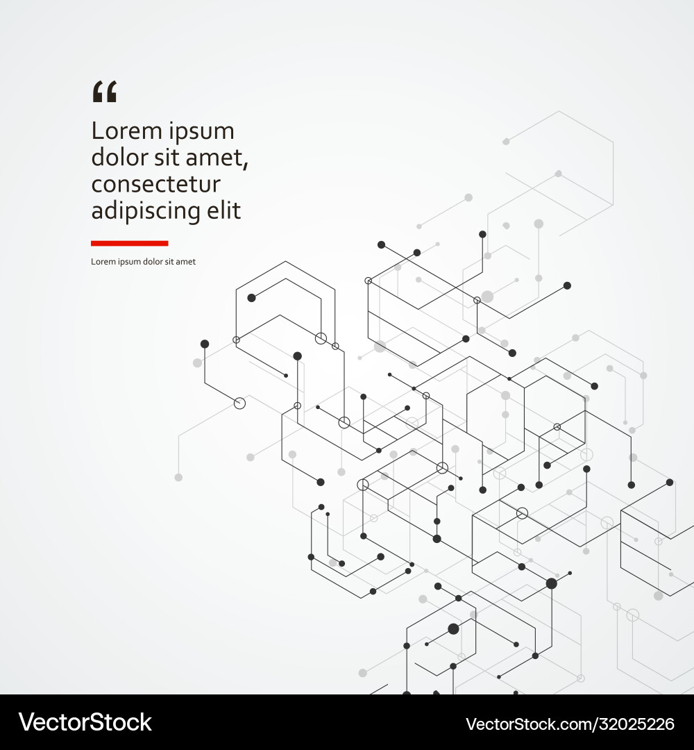 Design technology network background connection Vector Image