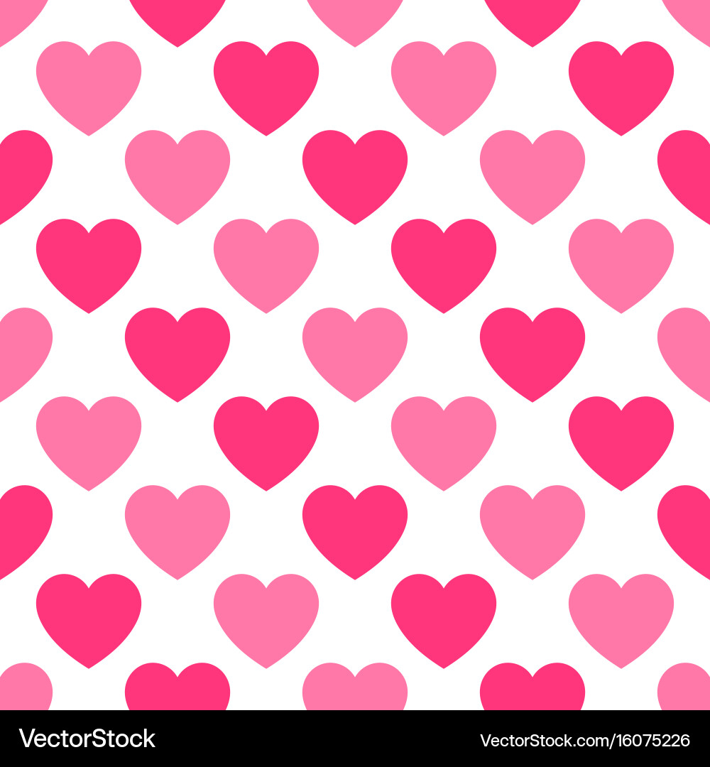 Pink Hearts Pattern Royalty Free Vector Image - VectorStock