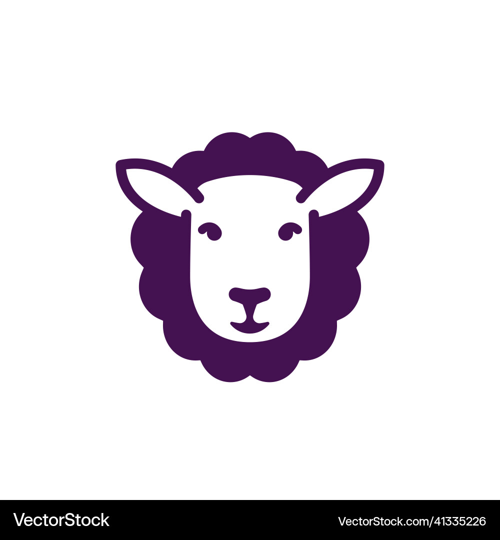 Sheep icon on white Royalty Free Vector Image - VectorStock