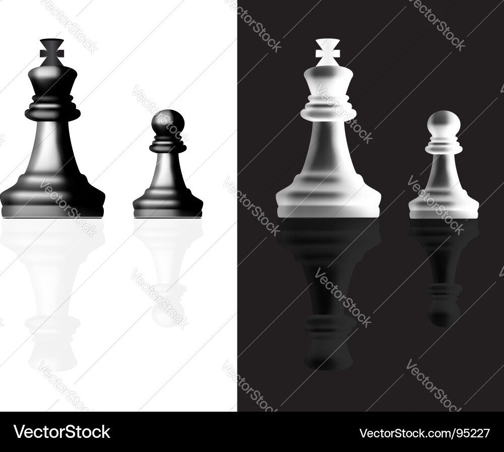 Chess pieces Royalty Free Vector Image - VectorStock