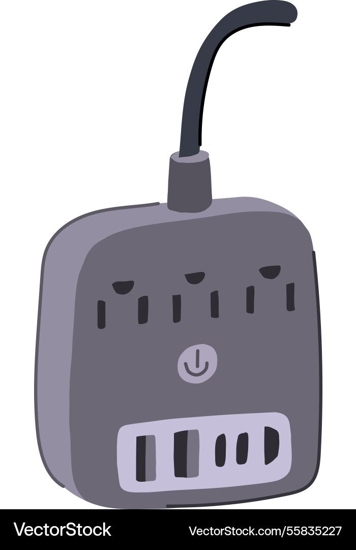 Dock multi device charging station cartoon Vector Image