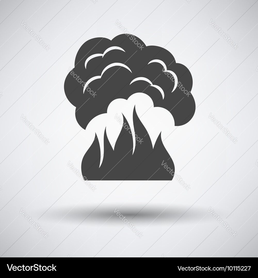 Feuer- und Rauchikone Lizenzfreies Vektorbild