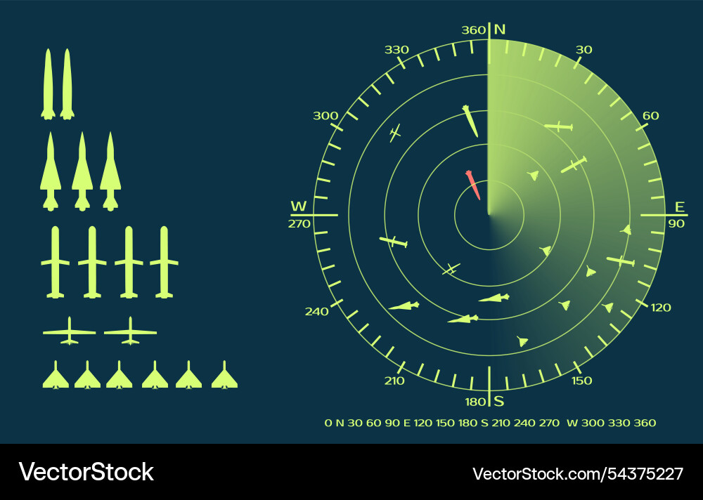 Strike and reconnaissance drones cruise Royalty Free Vector