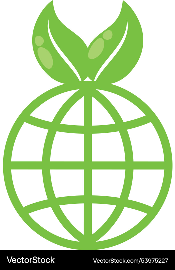 World bio renewable energy Royalty Free Vector Image