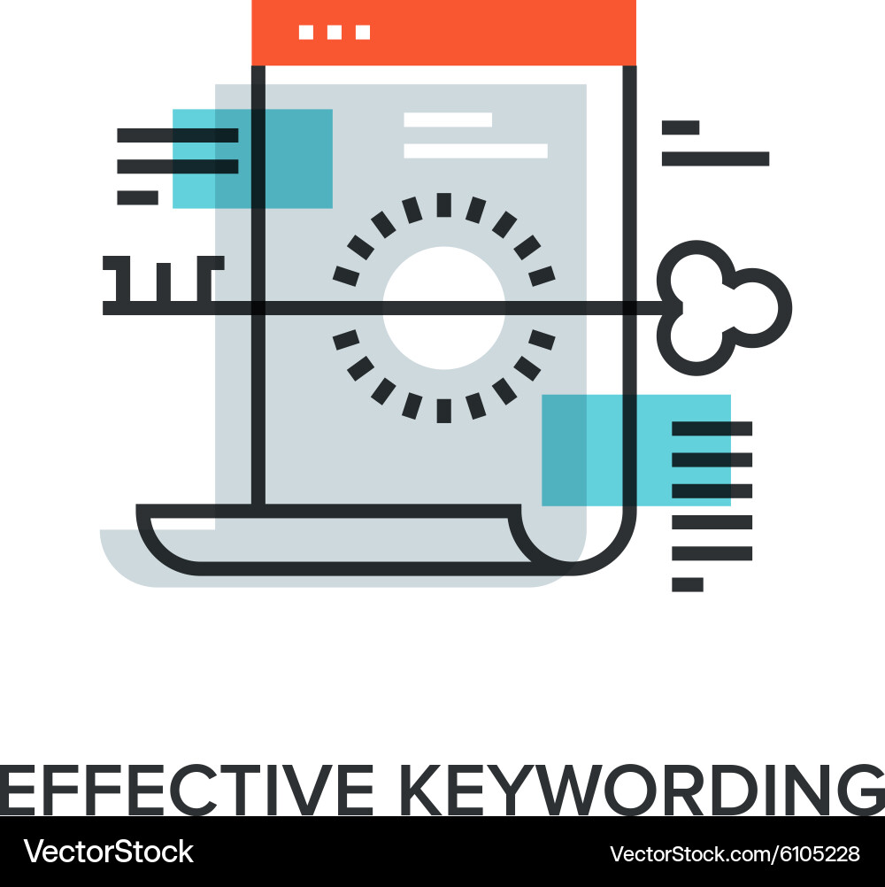 Effective keywording Royalty Free Vector Image