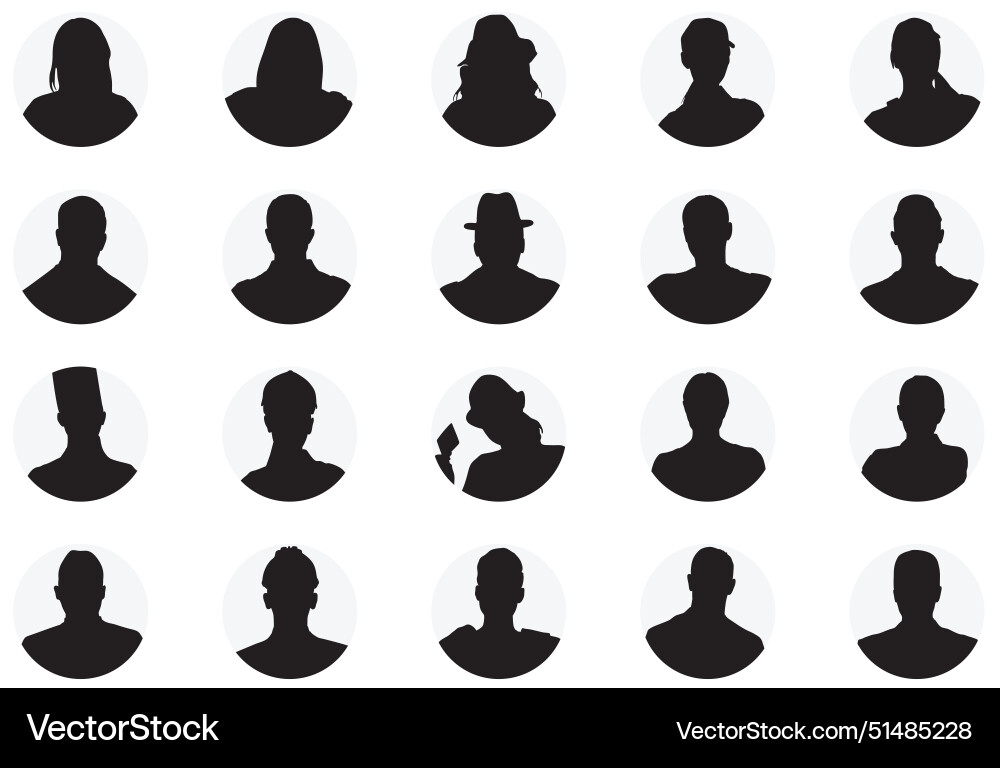Professionals silhouette Royalty Free Vector Image