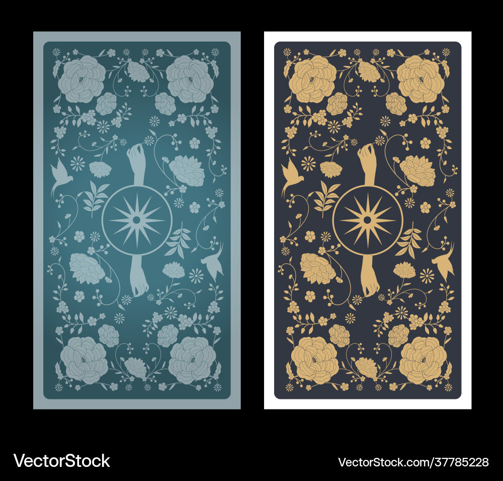 Tarot Card Back Vector Images (over 330)