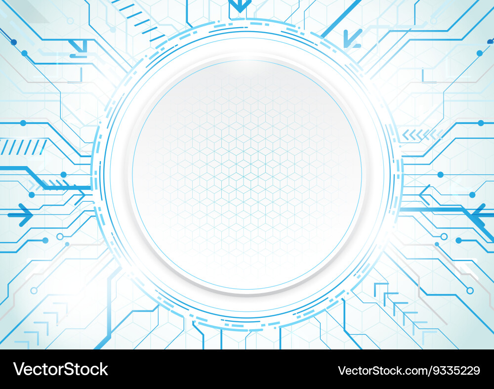 Abstract technology blue background Royalty Free Vector
