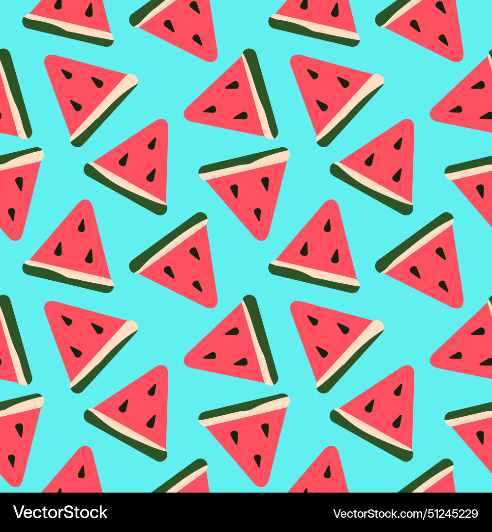 Abstract triangular summer fruits colorful Vector Image