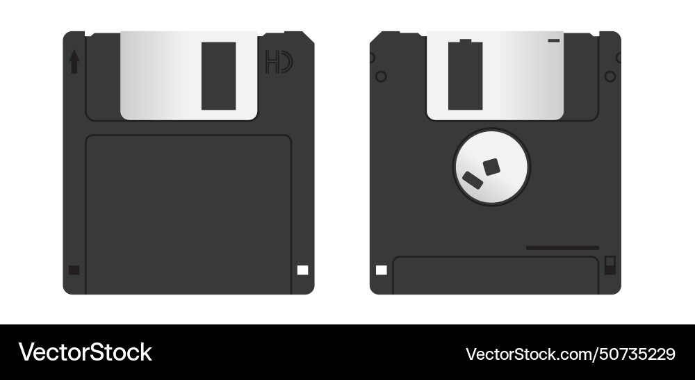 Disk floppy diskette or 144 mb 720 Royalty Free Vector Image