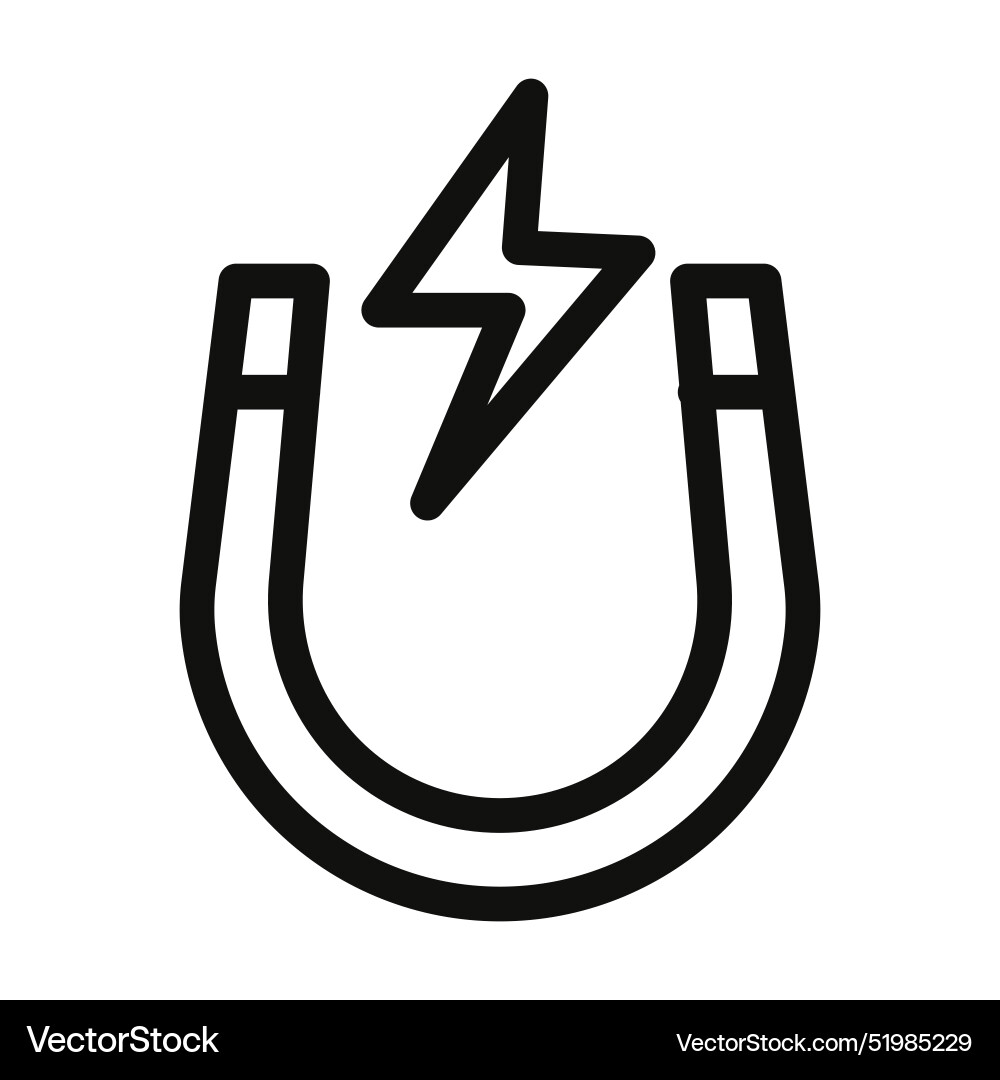 Magnetic field icon perfect for science Royalty Free Vector