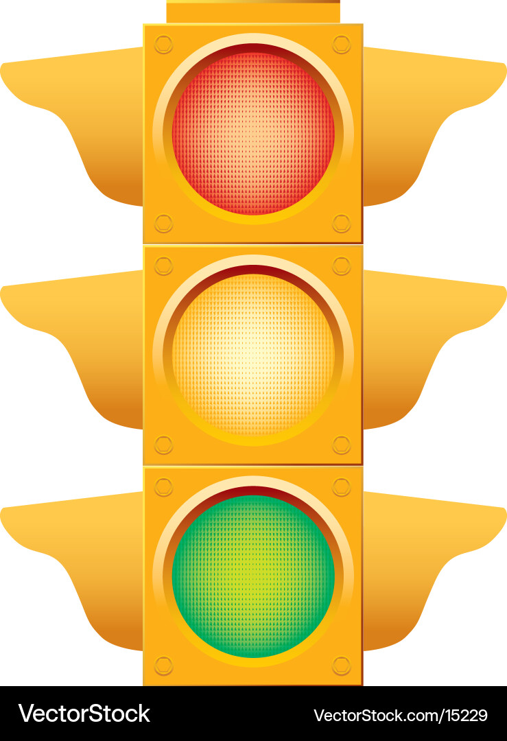 Traffic light Royalty Free Vector Image - VectorStock