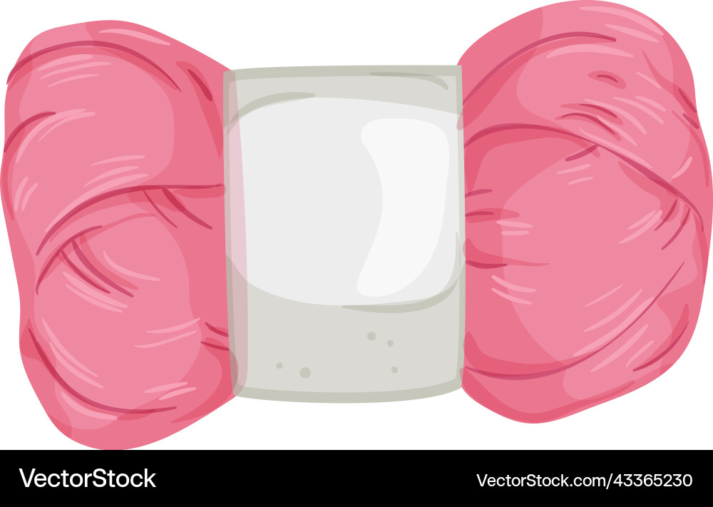 Crochet yarn wool cartoon Royalty Free Vector Image
