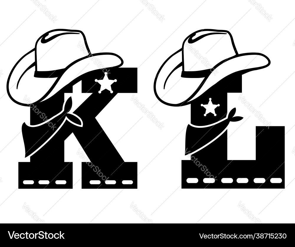 English alphabet black silhouette Royalty Free Vector Image