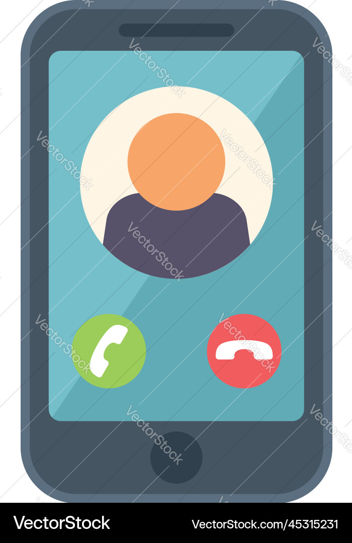 Agent phone call icon flat secret service Vector Image