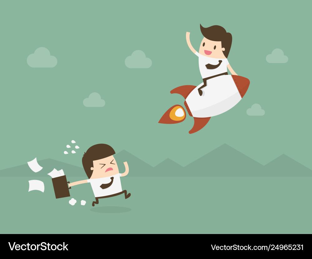 Business Competition & Growth Royalty Free Vector Image