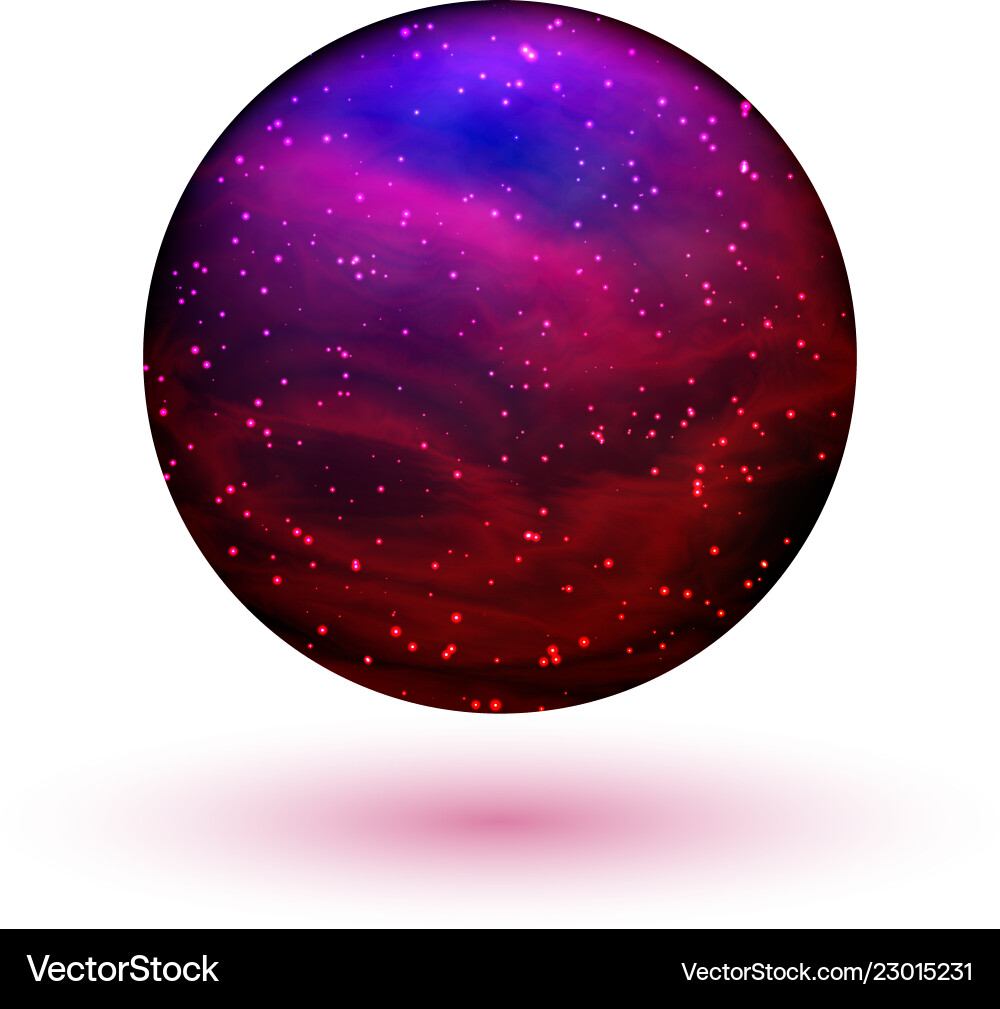 Colorful crystal ball Royalty Free Vector Image