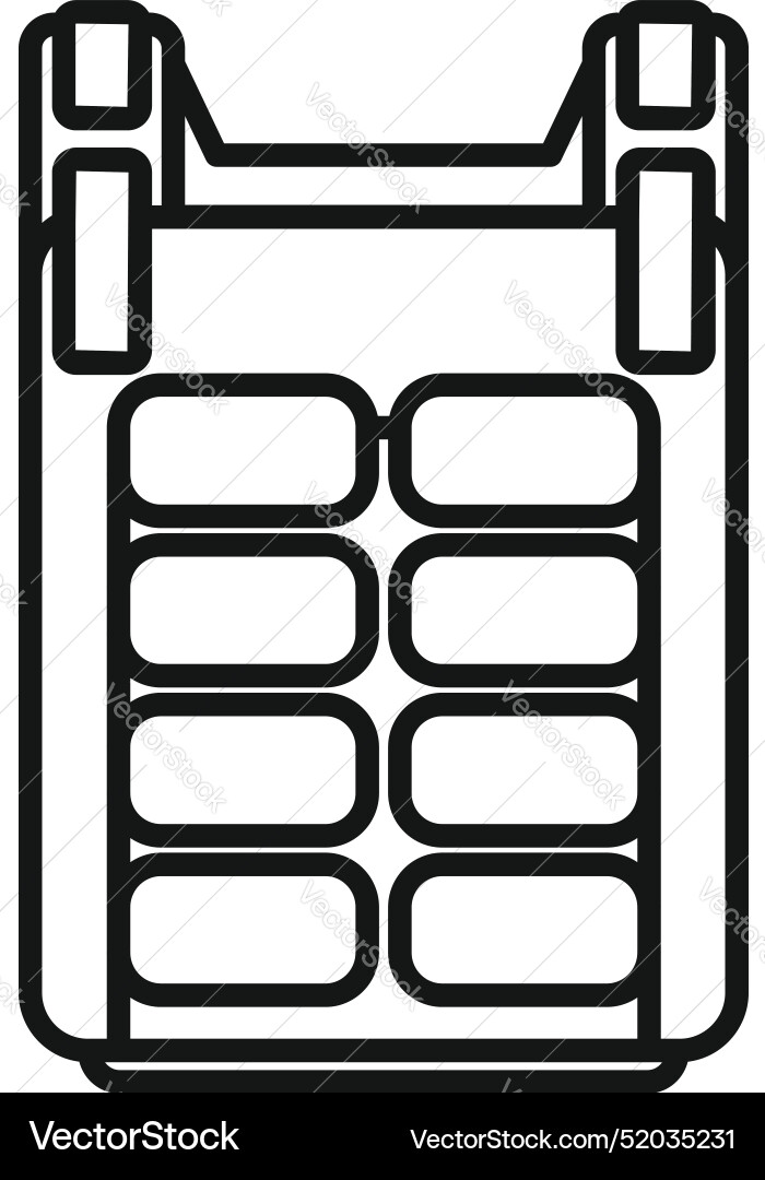 Ems training suit showing electrodes stimulating Vector Image