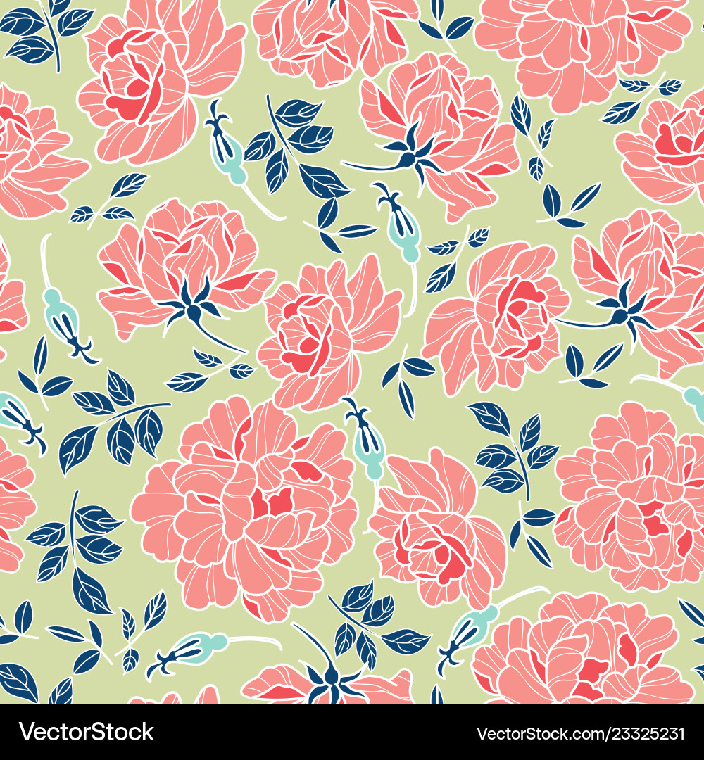 Peony Royalty Free Vector Image - VectorStock