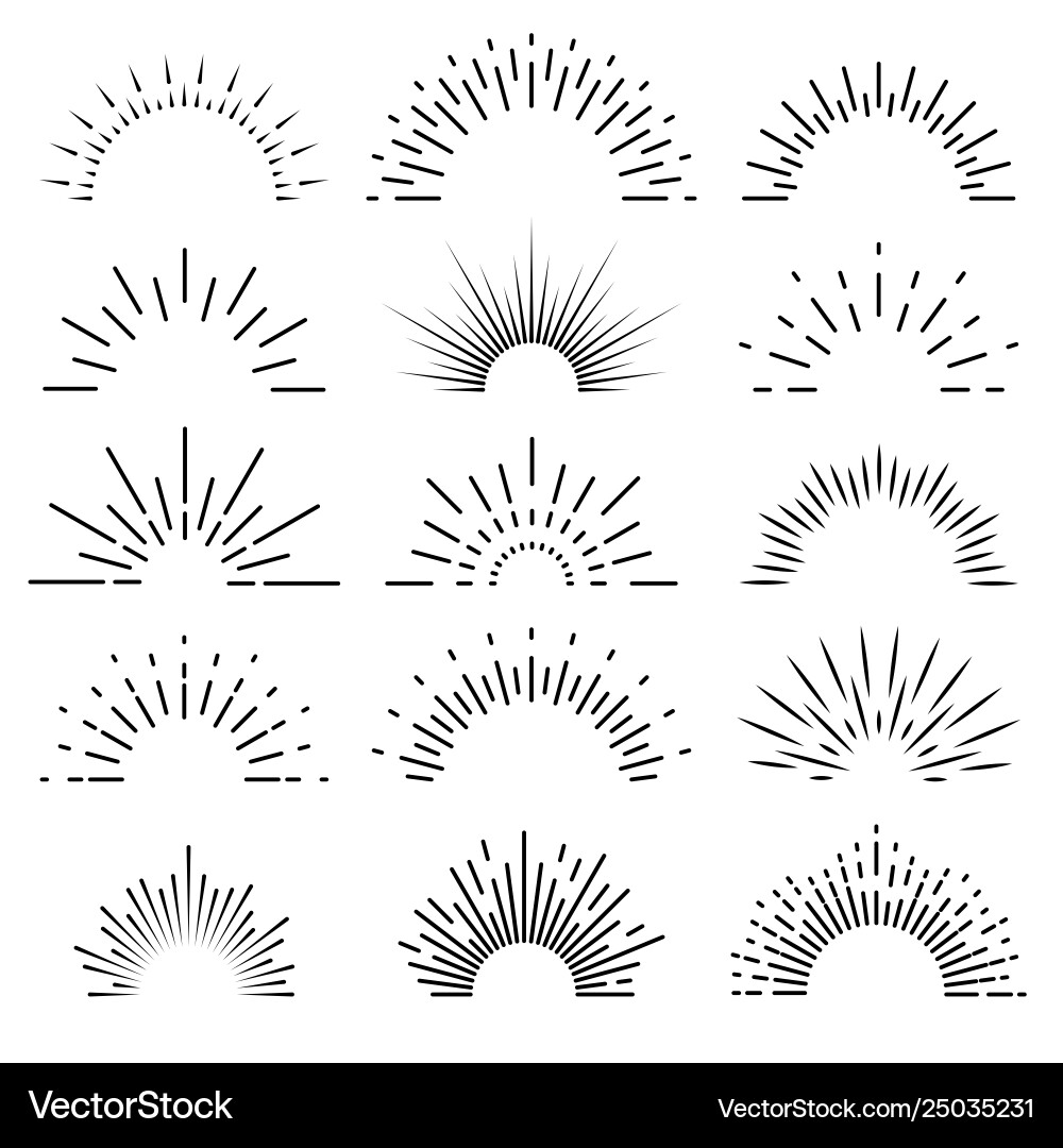 Simple Sunrise Vector Images (over 17,000)
