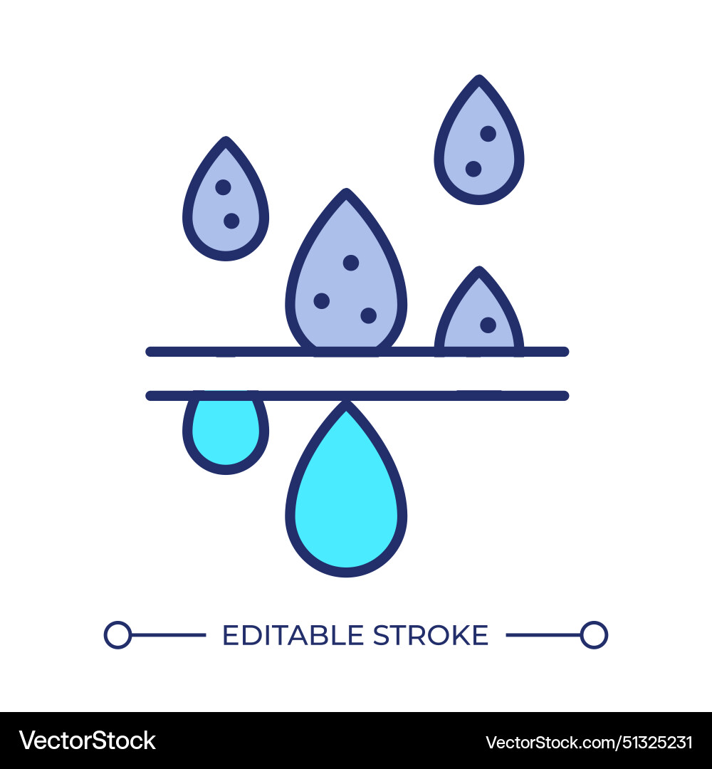 Water filtration rgb color icon Royalty Free Vector Image