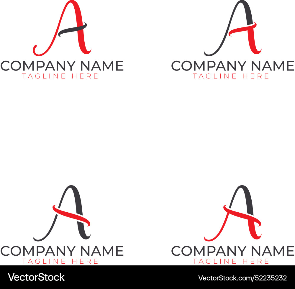 A letter logo design Royalty Free Vector Image