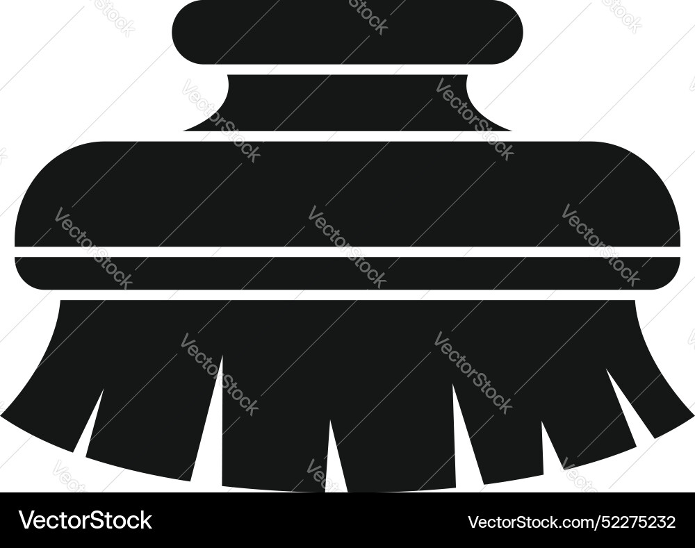 Cleaning brush with plastic handle for washing Vector Image