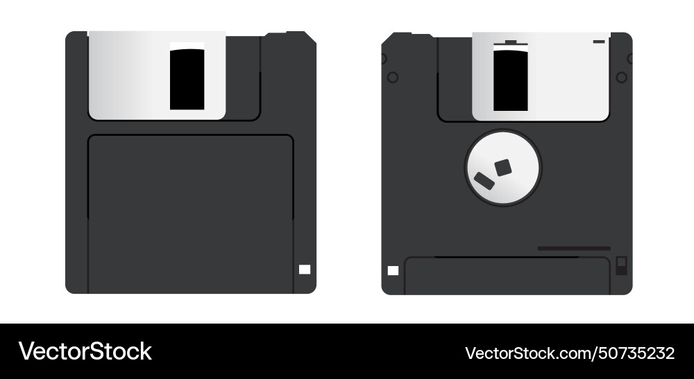 Disk floppy diskette or 144 mb 720 Royalty Free Vector Image
