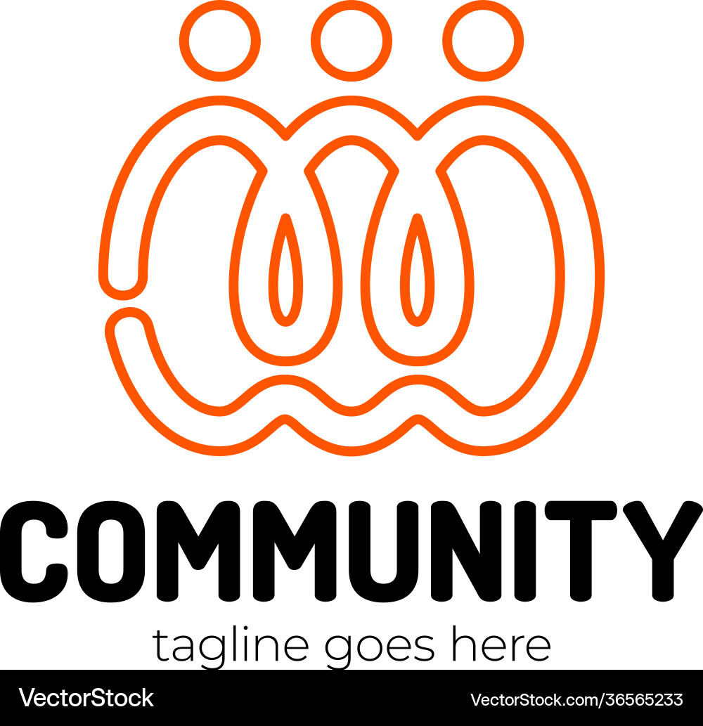 Group people logo design creative Royalty Free Vector Image