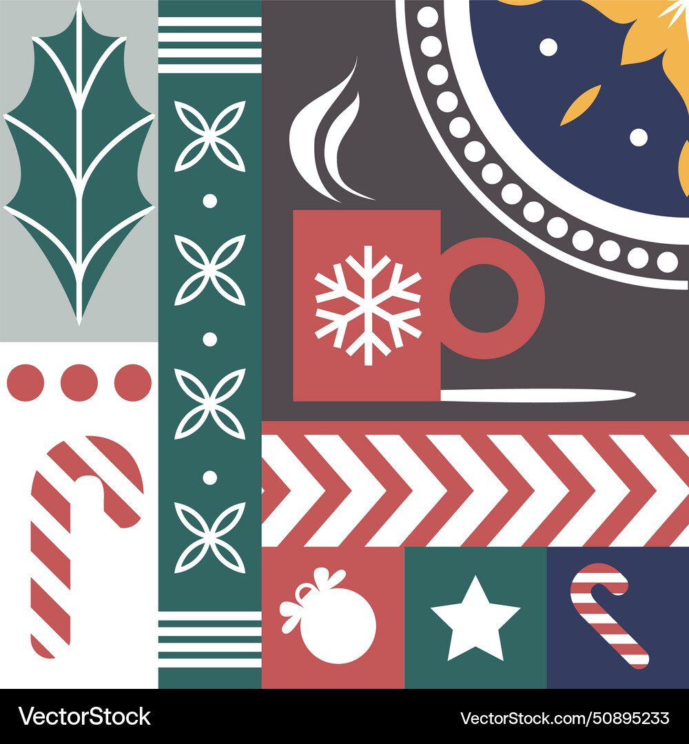 Xmas holidays and celebration symbols Royalty Free Vector