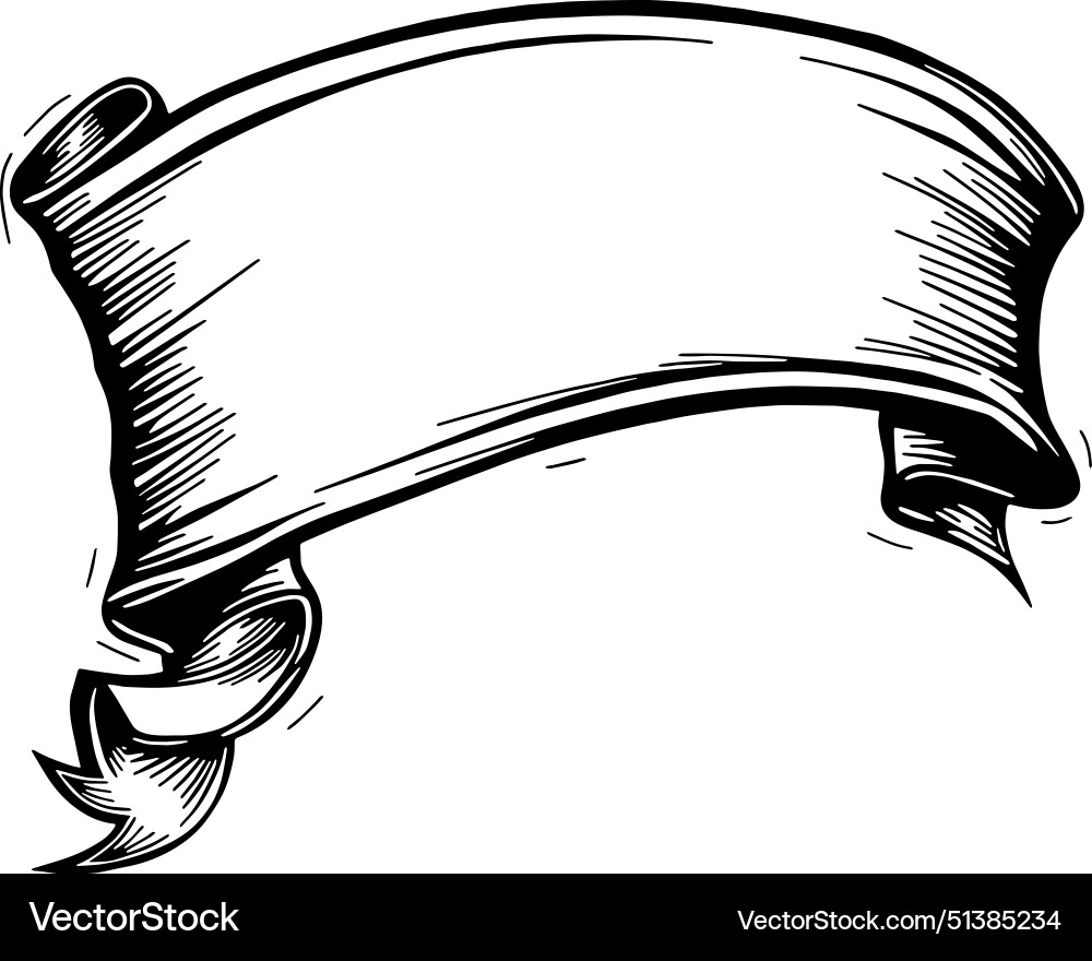 Banner or scroll Royalty Free Vector Image - VectorStock