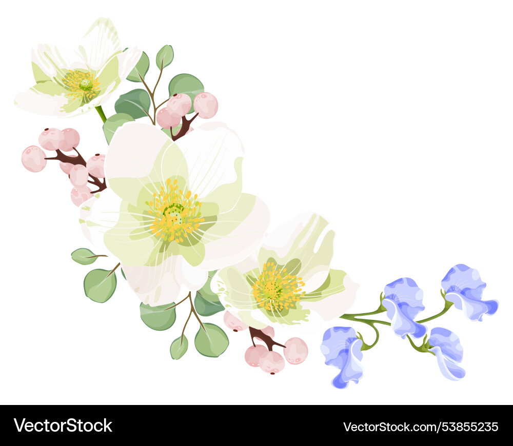 A spring floral arrangement Royalty Free Vector Image