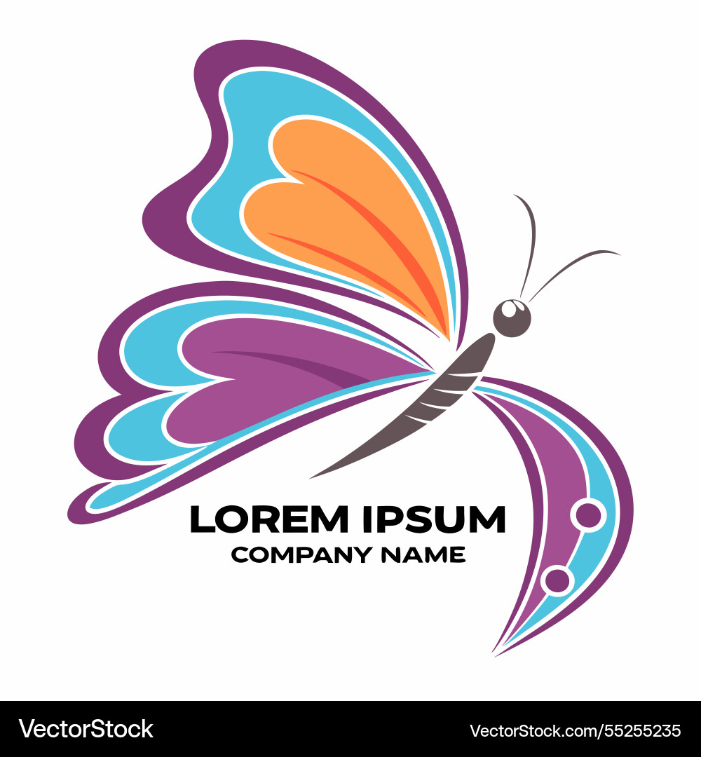Creative butterfly logos for unique branding Vector Image