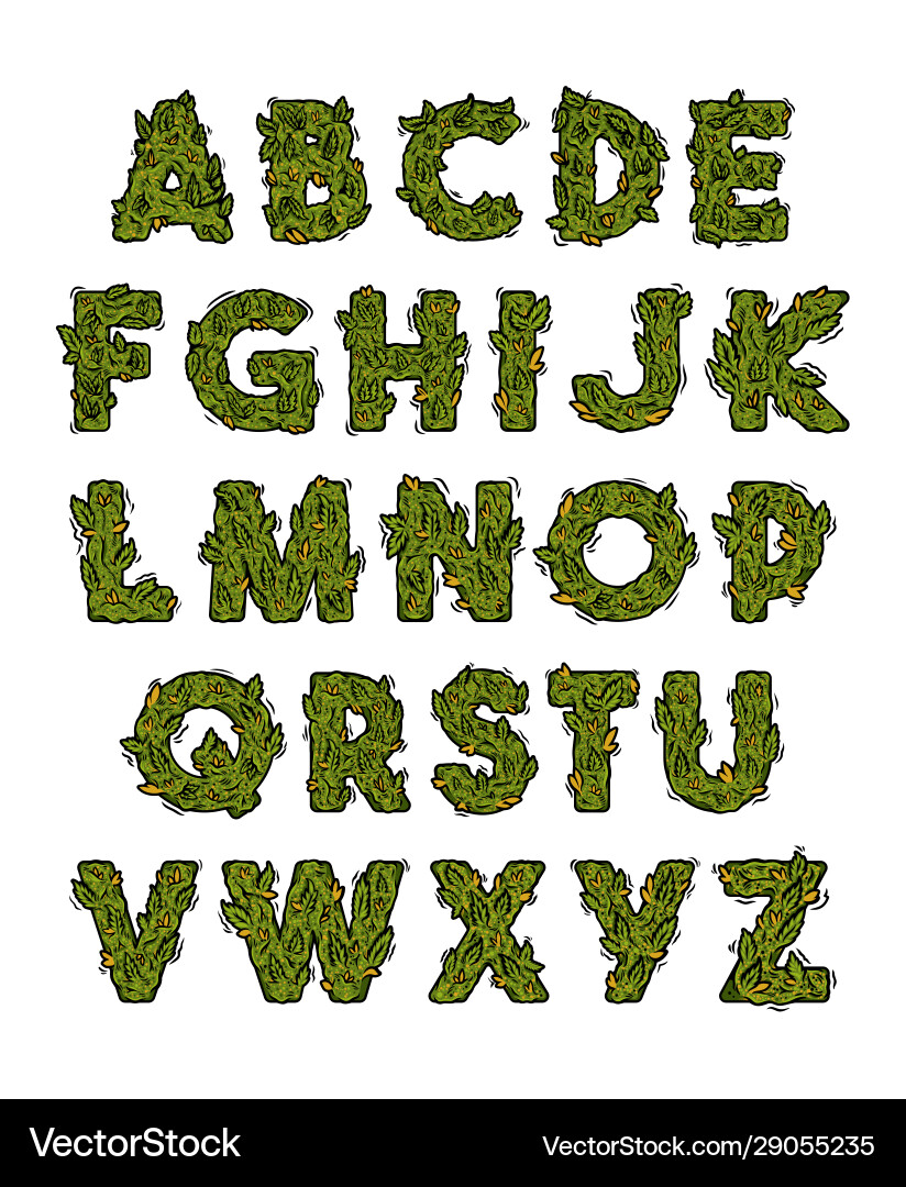 Weed Font Vector Images (über 940)